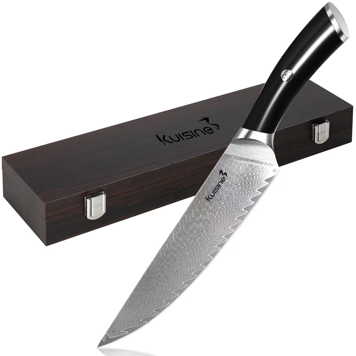 8 Inch Knife Damascus Chef's Knife Razor-Sharp Blade Kitchen Knife ...